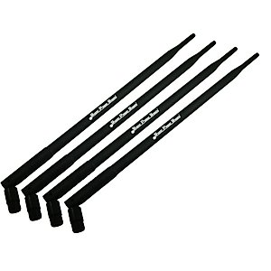 Super Power Supply® 4 x 9dBi 2.4GHz 5GHz Dual Band WiFi RP-SMA Antennas for Netgear Nighthawk X4S R7800-100NAS AC2600 ; Asus RT-AC88U AC1300 ; Dual-Band Gigabit Routers