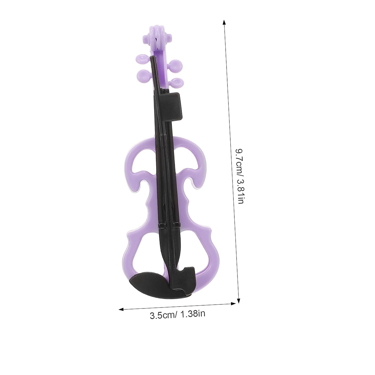 BESPORTBLE 10pcs Violin Ornaments Toy Musical Instrument Model Small House Violin Plastic Violin Model Decorative Violin Model Mini House Violin Mini Violin Adornment Violin Craft Purple Abs