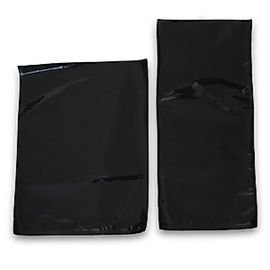 SEZONS - Diamond Bags - Vacuum Sealing bags 5mil - 50 bags (11x24, Black/Black)