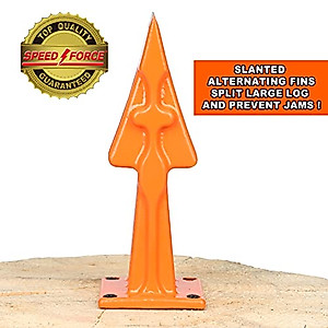 SPEED FORCE Firewood Splitter-Kindling Splitter-Log Splitter-Wood Splitter-Kindling Cracker – No Axe！Wedge Point Splits Firewood