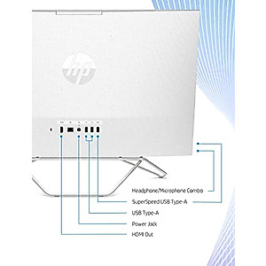 HP 24" All-in-One Desktop, AMD Ryzen 7 5700U, 16 GB, 256 GB SSD & 1 TB Hard Drive, Full HD IPS Touchscreen, Windows 11 Home, 4 USB Ports, Privacy Camera, Dual Mics, Keyboard & Mouse (24-cb0090, 2021)