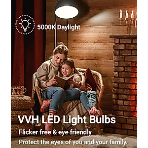 VVH 2 Pack LED Refrigerator Light Bulb 60 Watt Equivalent,A15 Light Bulb E26, 8W Daylight 5000K,800Lm,for Indoor and Outdoor, Ceiling Fan, Wall sconces,Appliance Bulb