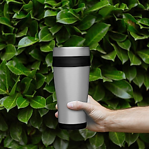 DISCOUNT PROMOS Insulated Stainless Steel Travel Mugs 16 oz. Set of 10, Bulk Pack - Perfect for Coffee, Soda, Other Hot & Cold Beverages - Black