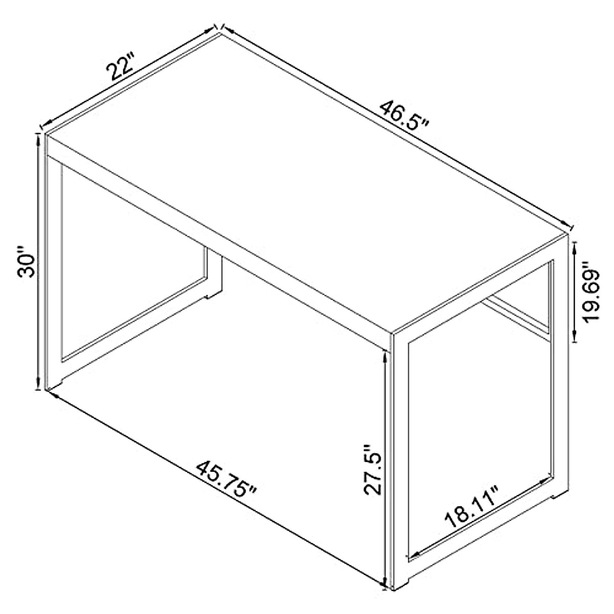 Coaster Furniture Writing Desk Antique Nutmeg 800655
