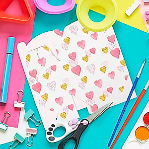 Moretoes 70 Pack White Treat Boxes Gable Boxes Party Favor Boxes Paper Gift Boxes for Birthday Party Shower 6 x 3.5 x 3.5 Inches