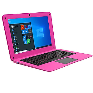 HBESTORE 10.1Inch Portable Laptop Mini Computer Ultra Thin Notebook with Apollo Lake N3350 ,6GB RAM and 64GB Storage with Windows10 OS (Pink).