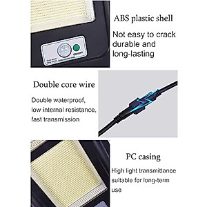 ZXXHNNAIH Solar Street Light IP65 Waterproof Street Solar Light,Multiple Lighting Modes Easy to Install for Front Door Backyard Garage