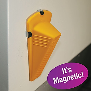 Giant Foot Doorstop, Magnetic, Yellow, 2" x 3.5" x 6.8" (00967)