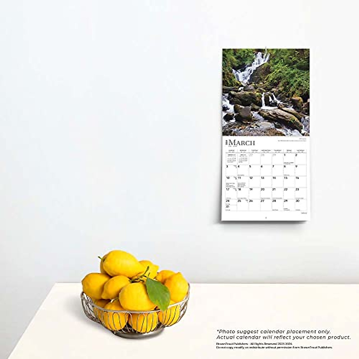 Ireland | 2024 7 x 14 Inch Monthly Mini Wall Calendar | BrownTrout | Scenic Travel Dublin Irish