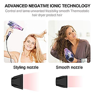 PARWIN PRO BEAUTY Hair Styling Set - 1875w Professional Hair Dryer - 1 Inch Titanium Curling Iron- 1 Inch Anti-Static Hair Straightener- Negative Ionic Technology - Pack of 3, for All Hair Types