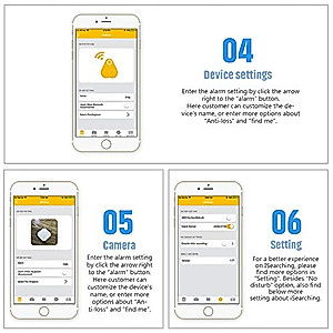 Key Finder Item Finder Smart Tracker Item Locator Key Tracker Compatible with Wireless Compatible with Bluetooth Tracking Device Key Finder Locator Phone Finder Anything Finder Anti-Lost Tag(6 Pieces)