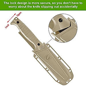 CuCut Hunting Knife, Fixed Knife with Sheath, EDC 4-Inch Small Knife, High Grade Stainless Steel Gift Knife , Good for Carving, Hunting, Camping, Fishing, Survival, outdoor