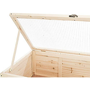 TRIXIE Natura X-Small Indoor Rabbit Hutch, Pet House for Rabbits and Guinea Pigs, Bunny Cage on Wheels, Pull Out Tray