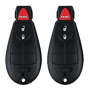 Key Fob Replacement for Dodge Charger Challenger Charger Grand Caravan Chrysler 300, RAM 1500 2500 3500 Keyless Entry Remote Start Control M3N5WY783X, Set of 2