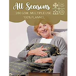 InnoBeta 50th Wedding for Couple and Parents, Valentine's Day Gifts, 50th Anniversary Blanket for Golden Wedding, Soft Throw Blanket 50"x65"