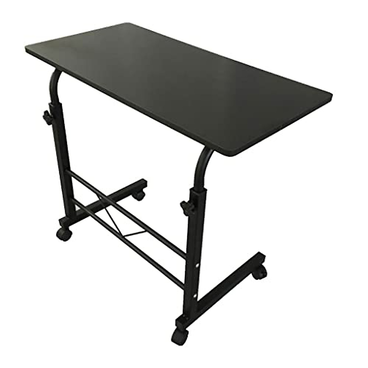 XBWEI Computer Desk Black Desktop Black Tube Rack Vertical Desk Adjustable Height Activity Desk Direct Selling Wholesale