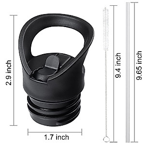 RRegeny Straw Lid for Hydro Flask Standard Mouth,Straw Lid Compatible with Hydroflask Standard Mouth 18 21 24 oz, Top Sport Cap with Fixed Handle for Hydroflask Straw Lid