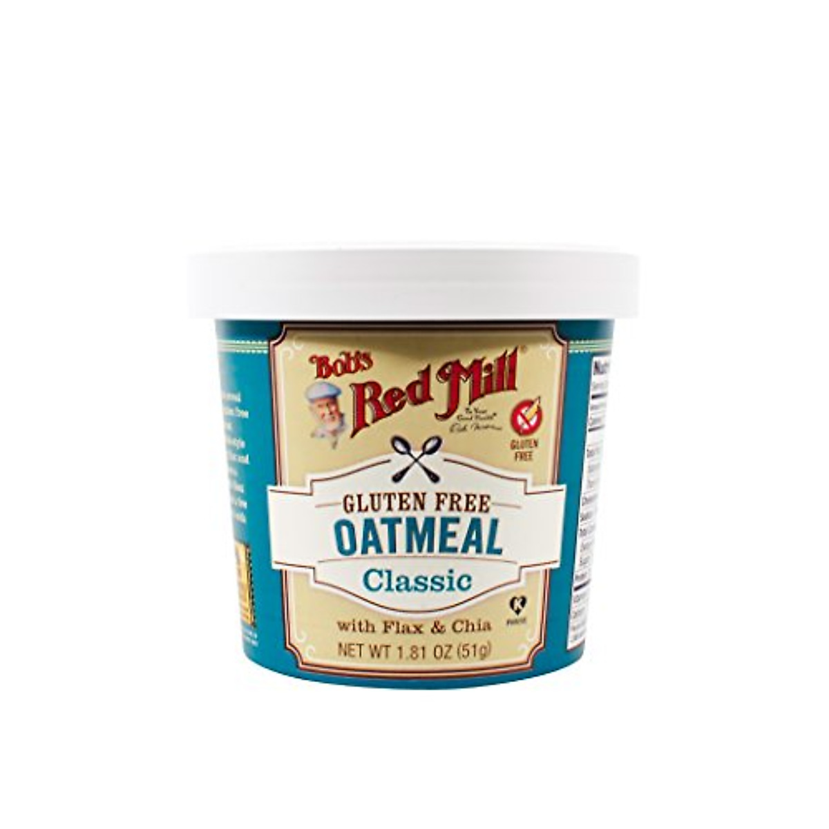 Bobs Red Mill Classic Oatmeal Cup, 1.81 Ounce - 12 per case.