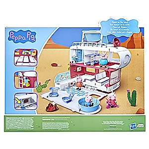 Peppa Pig Peppa’s Adventures Peppa’s Family Motorhome Preschool Toy, Vehicle to RV Playset, Plays Sounds and Music, Ages 3 and up