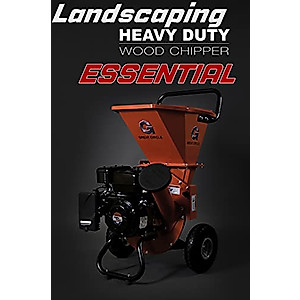 GreatCircleUSA Wood Chipper Shredder Mulcher Heavy Duty Gas Powered 3 in 1 Multi-Function 3" Inch Max Wood Diameter Capacity EPA/CARB Certified Aids in Fire Prevention - Building a Firebreak