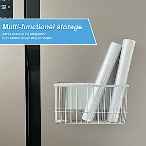 YEXEXINM Magnetic Dryer Ball Holder for Laundry Room Dryer Ball Organization, Magnetic Lint Bin for Laundry Room Wool Dryer Ball Organizer, Iron Dryer Ball Container for Laundry Room Storage（Black）