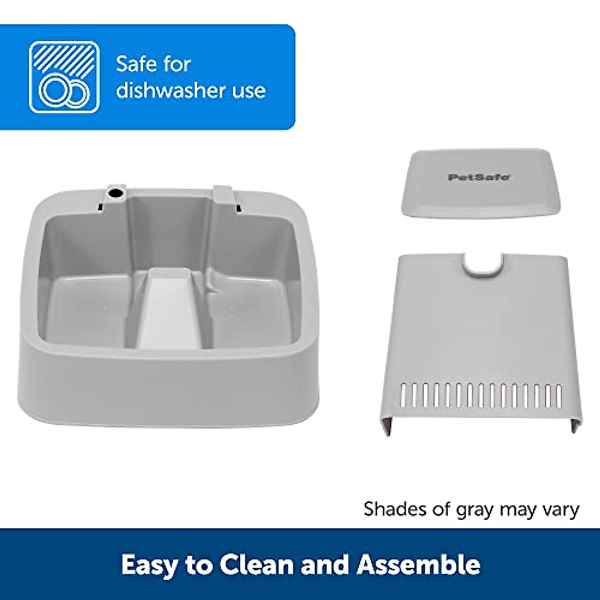 PetSafe Drinkwell Cat Water Fountain - Automatic Dog Water Bowl - Great for Multiple Pets - Pump and Water Filter Included - Dishwasher Safe - Easy Clean Pet Dish - Water Dispenser - 1 Gallon/128 oz