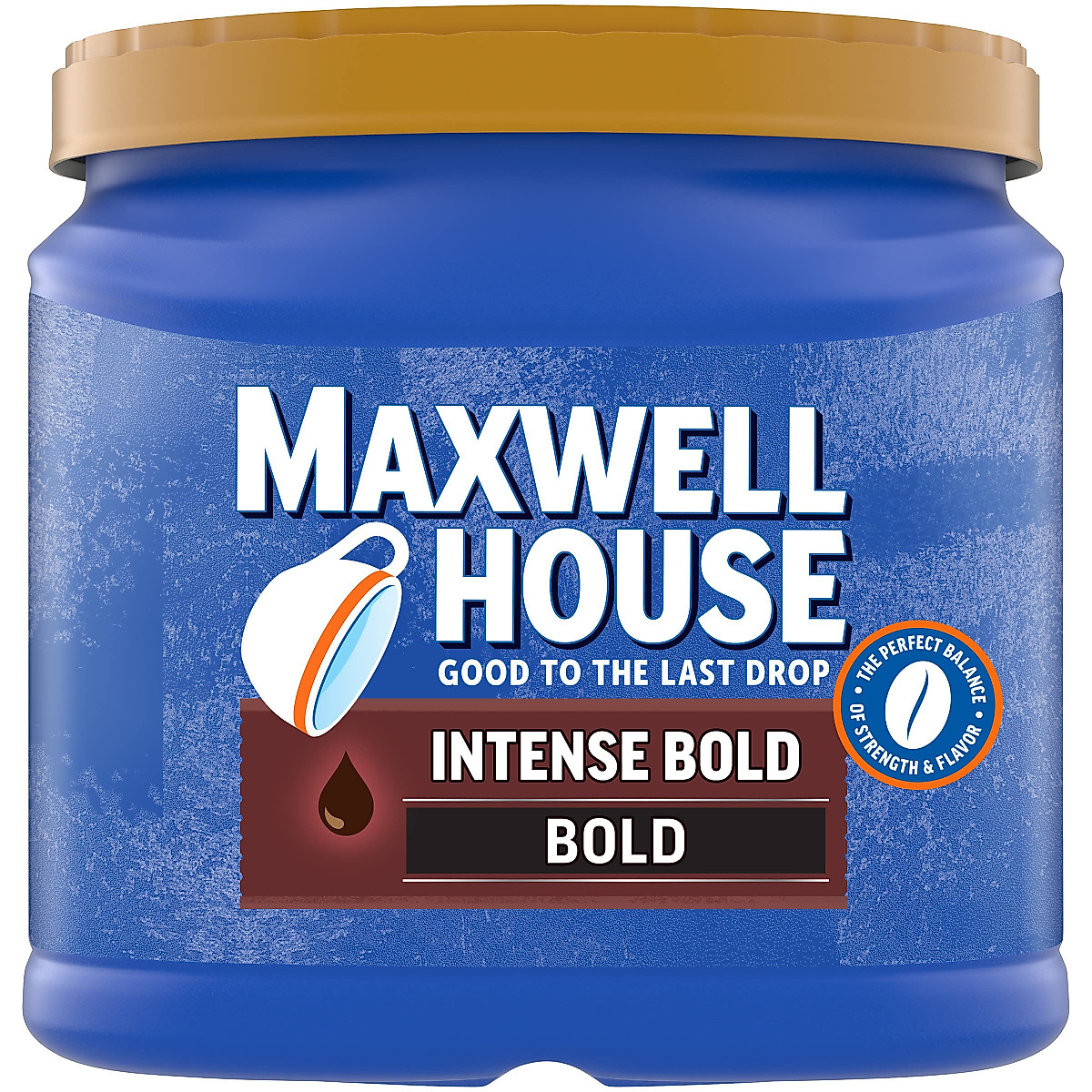 Maxwell House Intense Bold Dark Roast Ground Coffee (26.7 oz Canister)
