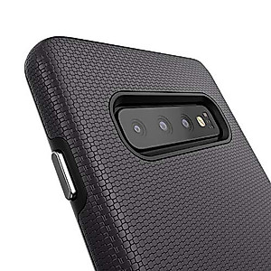 Crave Dual Guard for Samsung Galaxy S10 Case, Shockproof Protection Dual Layer Case for Samsung Galaxy S10 - Black
