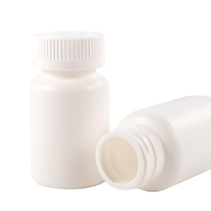 Heyiarbeit 20Pcs Wide Mouth Plastic Bottles 120ml/4oz Plastic Empty Lab Home Solid Sample Storage Container Reagent Polyethylene Bottle with Cap