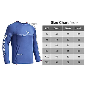 Rodeel Men's Running Fishing Shirt UPF 50+ Outdoor Athletic Performance Long Sleeve T-Shirt Grey