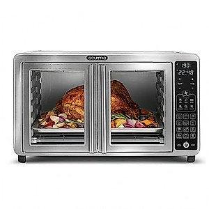 Gourmia XL Digital Air Fryer Toaster Oven with Single-Pull French Doors