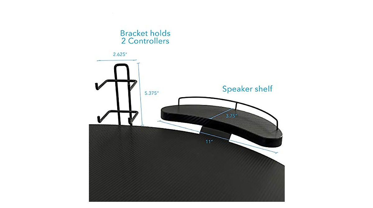 Atlantic Eclipse Gaming/Studying/Working Desk, Durable Carbon Fiber ...