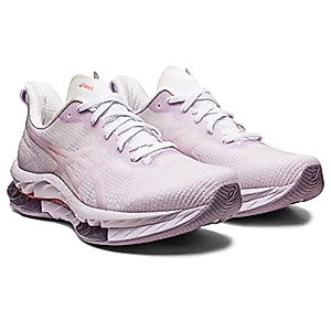 ASICS Women's Gel-Kinsei Blast LE 2 Running Shoes, 7, White/Papaya