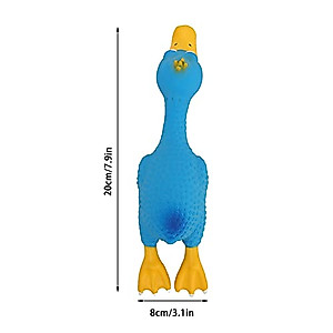 Zerodis Squawking Latex Duck Dog Latex Duck Dog Toys Squeaky Duck Dog Toys Cute Funny Interactive Bite Resistant Squeaky Duck Dog Toys for Dogs Puppies Latex Duck Dog Toys