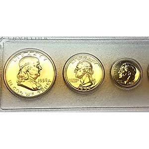1959 P US Mint Proof Set Comes in Hard Plastic Case Proof