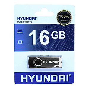 Hyundai 16GB USB 2.0 Flash Drive - Max. Read Transfer Rate 10MB/S and Max. Write Transfer Rate 3MB/S [Silver] Components U2B/16GS