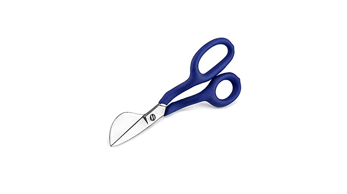QWORK Duckbill Shears - Perfect for Applique & Carpets