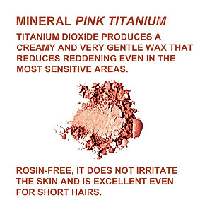 ROLL ON WAX, HAIR REMOVAL, MINERAL PINK TITANIUM 80 ML - PREMIUM/MADE IN ITALY