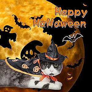 Cat Costume Pet Wizard Clothes Witch Cosplay Cloak for Cats and Puppy