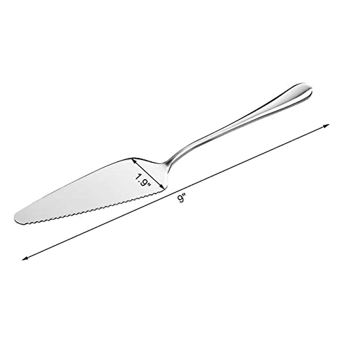Tosnail 24-Packs Stainless Steel Cake Server Pie Server Pizza Spatula Cake Cutter Slicer Cake Scraper