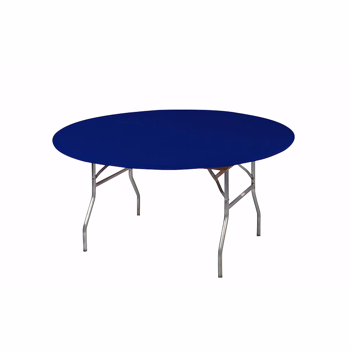 Designs by DaVal Kwik-Covers 10 Pack of Round Plastic Table Covers - 60" or 72" Round - Indoor or Outdoor Fitted Table Covers (Table NOT Included) (Navy, 60" Round)