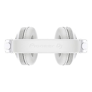 Pioneer DJ HDJ-X5BT-W - Closed-back, Bluetooth-compatible, Circumaural DJ Headphones with 40mm Drivers, 5Hz-30kHz Frequency Range, Detachable Cable, and Carry Pouch - White