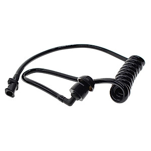 AUTOKYA Pair Black Accoustic Ear Tube Black Medium Earmold for Police Radio Earpiece