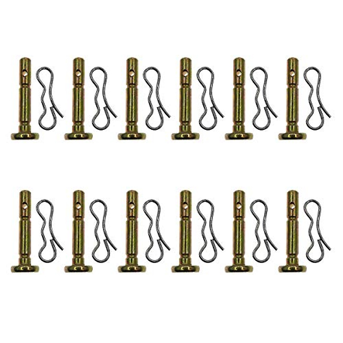Cancanle 12 Pack Snow Thrower Shear Pin and Cotter Pin for MTD 738-04155 CUB & Troy-bilt Snow Thrower