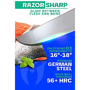 Dalstrong Boning Knife - 6 inch - Gladiator Series Elite - Forged German High-Carbon Steel Kitchen Knife - Razor Sharp - Black G10 Handle - w/Sheath - NSF Certified