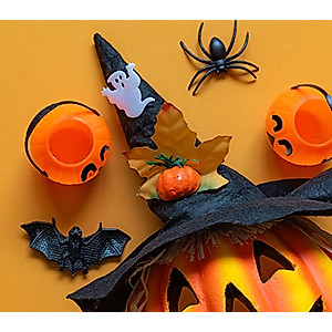 Funnlot Halloween Cauldron Hocus Pocus Cauldron 16PCS Mini Black Witch Cauldron Pots Pumpkin Candy Bucket Witches Cauldron Halloween Cauldron Plastic Cauldron Witch Cauldron