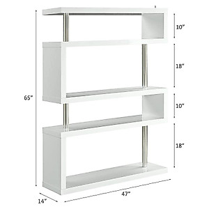 Acme Furniture Buck II Bookcase, White Finish