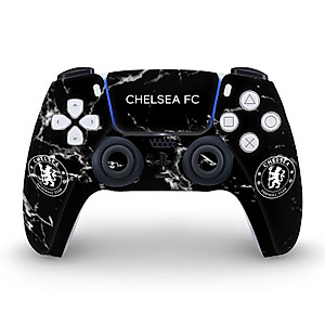 Black Marble Mixed Logo Vinyl Faceplate Sticker Gaming Skin Case Cover Compatible with Sony Playstation 5 PS5 Digital Edition Console and DualSense Controller