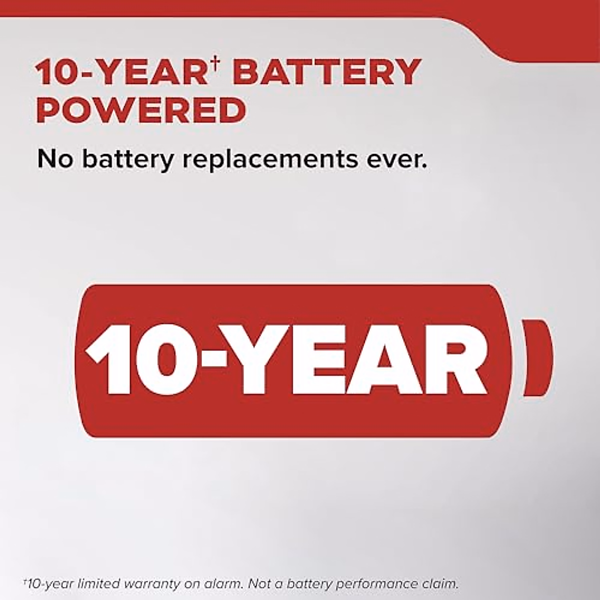 Kidde Smoke Detector, 10-Year Battery Powered, Voice Alerts, LED Warning Light Indicators