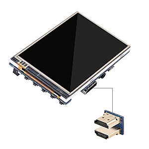 3.5 inch LCD Screen for Raspberry , IPS 60fps 3.5 inch LCD Display for Raspberry with Black Acrylic Case, 320x480~1920x1080 Adjustable Resolution